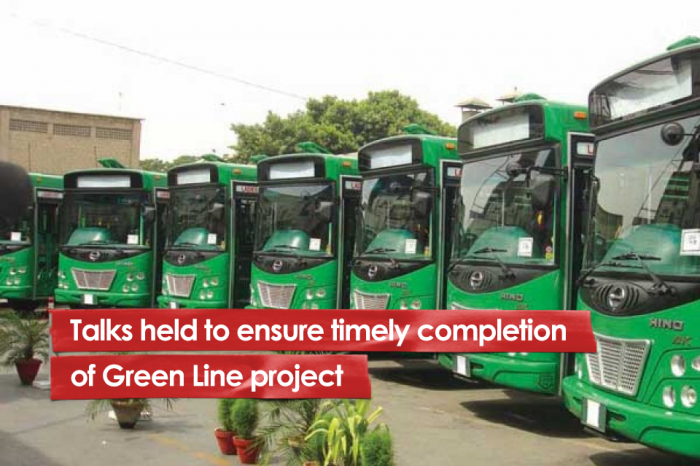 Talks held to ensure timely completion of Green Line project | Graana.com