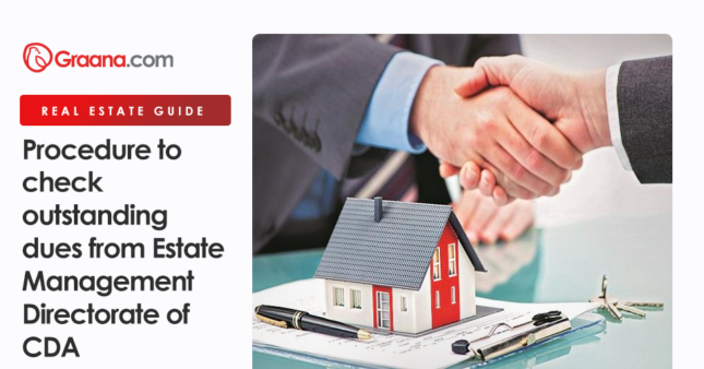 Procedure to check outstanding dues from Estate Management Directorate ...