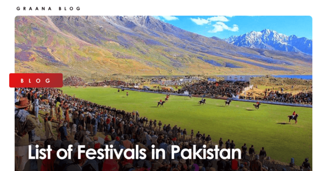 List of Famous and Traditional Festivals in Pakistan | Graana.com