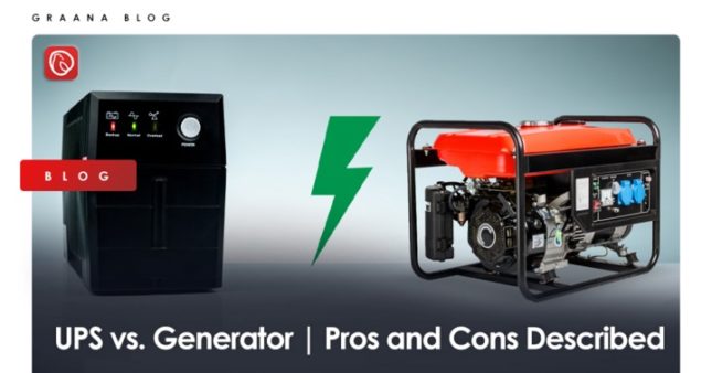 UPS vs. Generator | Pros and Cons Described | Graana.com