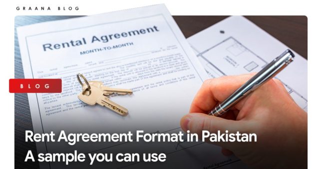Rent Agreement Format in Pakistan: A sample you can use | Graana.com