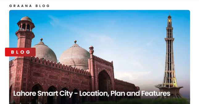 Lahore Smart City - Location, Plan and Features | Graana.com