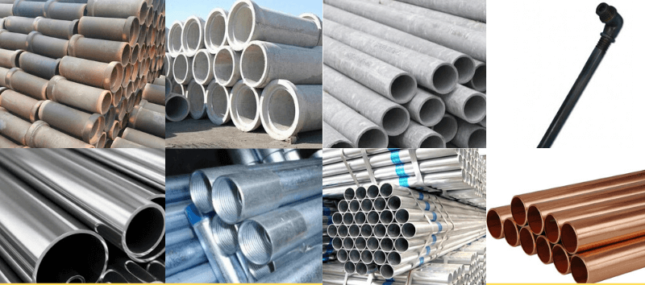 The Different Types of Plumbing Pipes Used in Homes